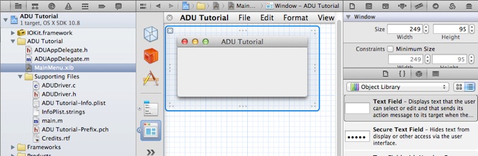 Simple Read/Write for Ontrak ADU, USB Devices in Xcode